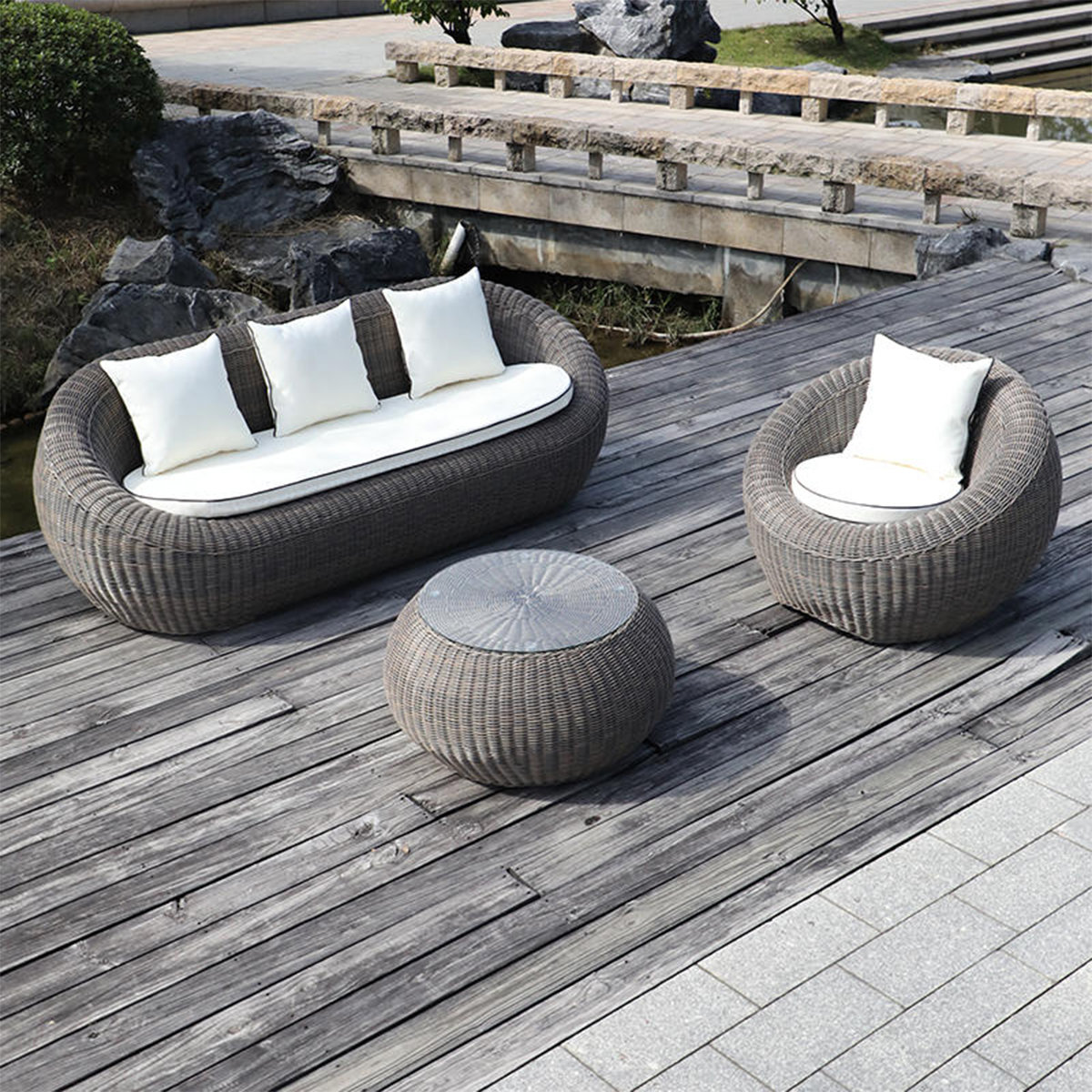 Elegant Home Furnishings.s Outdoor Rattan Chair Sofa Leisure Lazy ...