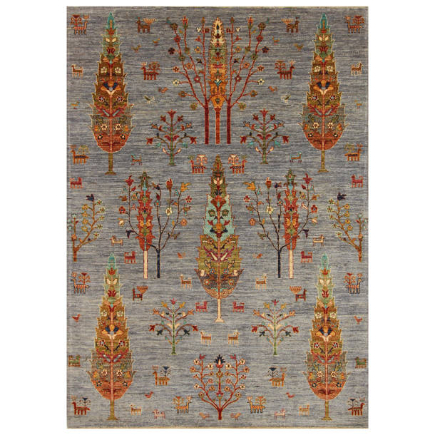 Bokara Rug Co., Inc. Aryana Handwoven High-Quality Red/Blue/Ivory Area ...