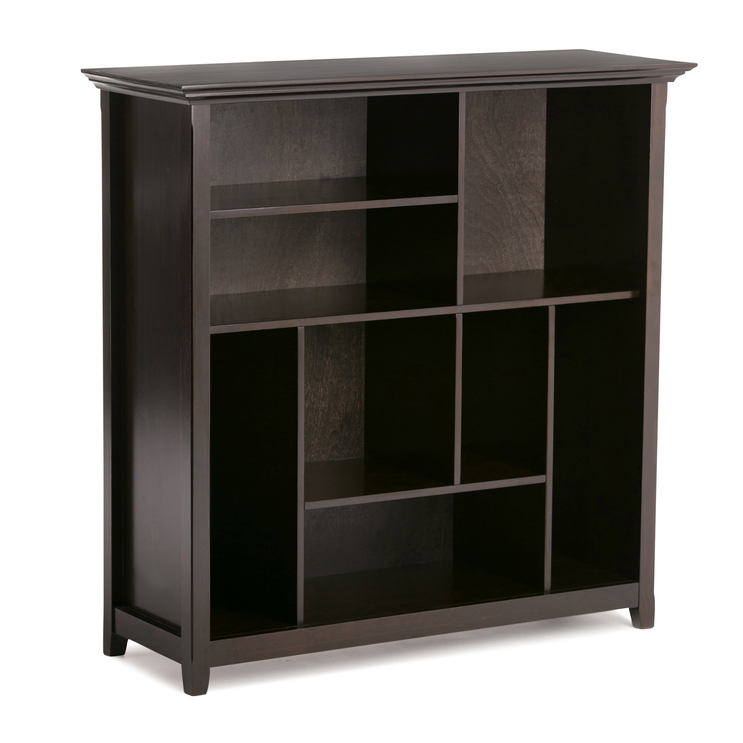 Simpli Home Amherst 44"W Solid Wood Multi Cube Bookcase with 8 ...