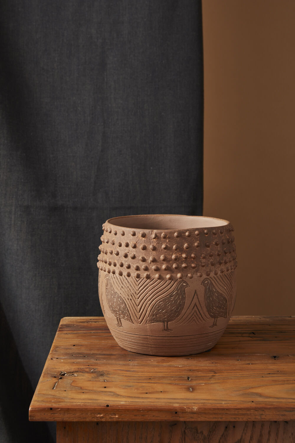 Bungalow Rose Mountain Quail Pot 7.5"x6.75" | Wayfair