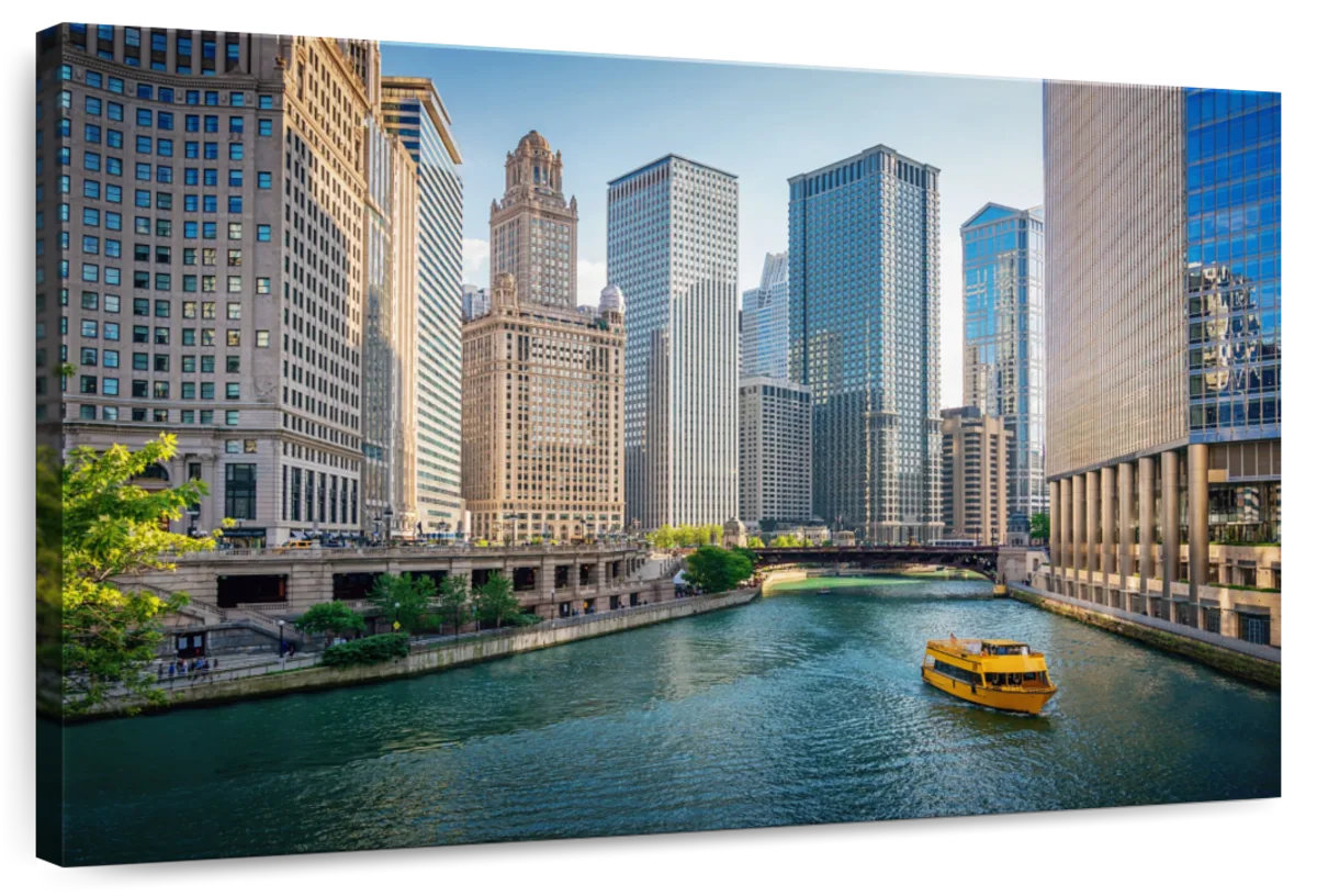 Ebern Designs Hannes Downtown Chicago Skyscrapers | Wayfair