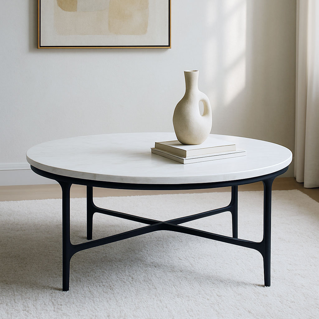 Gild Design House Emryn Marble Round Coffee Table - Wayfair Canada