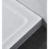 ANDVIN Base de douche en acrylique blanc à seuil simple 60 po x 32 po ...