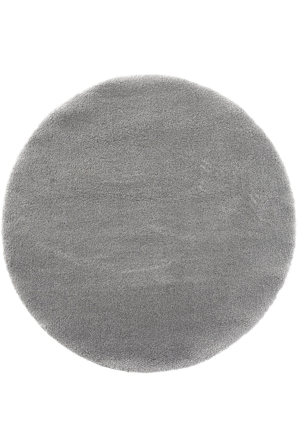 Corrigan Studio® Comfy Gray Round Soft Textured Modern Shaggy Rug | Wayfair