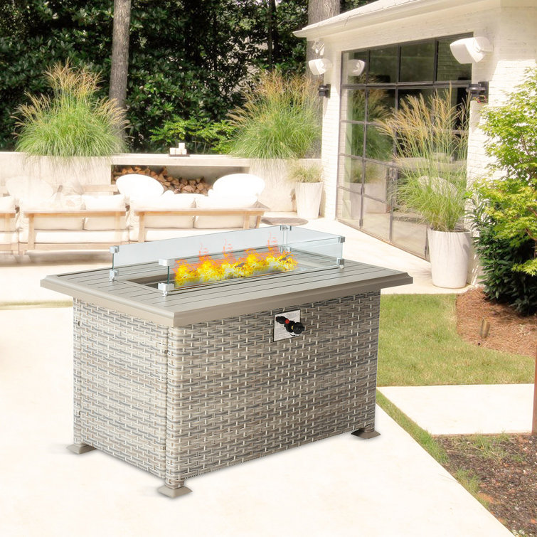 Red Barrel Studio® Mapoles 24.48" H x 27.68" W Stainless Steel Propane ...