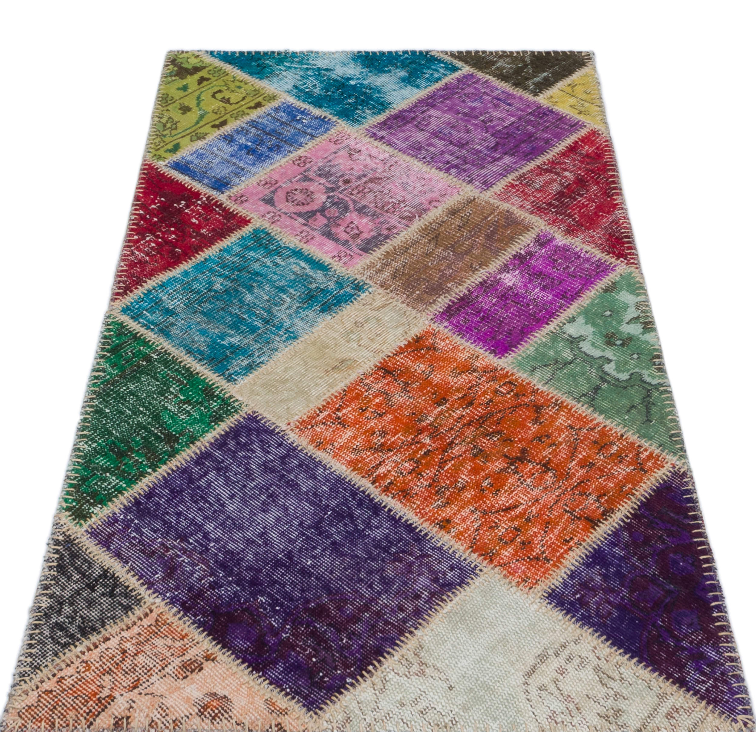 Lofy Iskece Beige Patchwork Wool Handmade Area Rug - Wayfair Canada