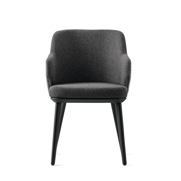 Calligaris Foyer Upholstered Armchair with Wooden Base | Wayfair