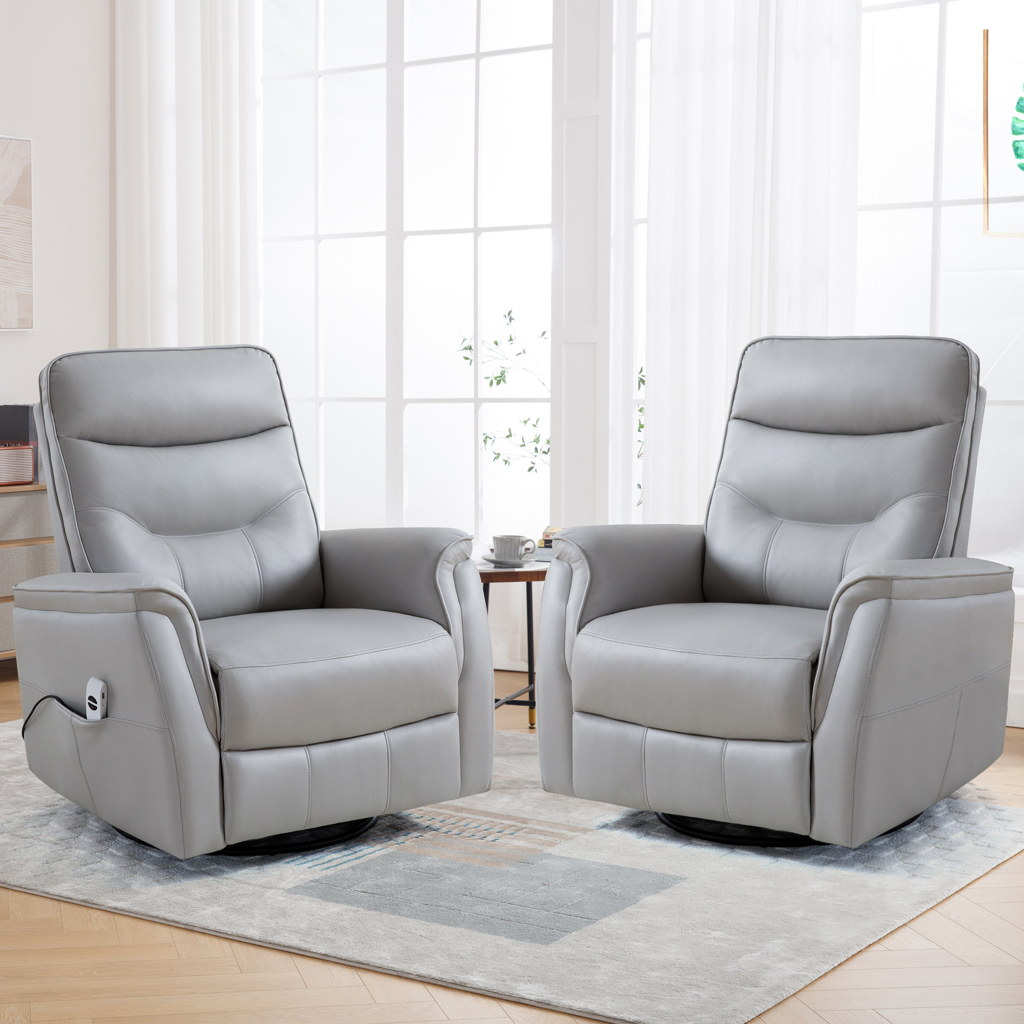 Latitude Run® Detine Faux Leather Recliner | Wayfair
