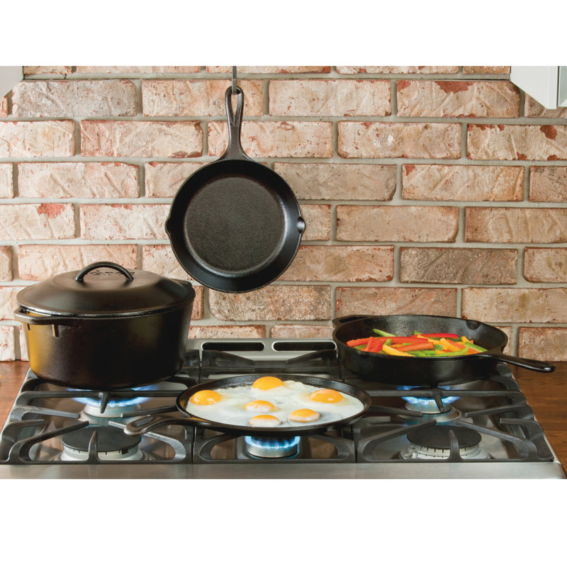 Lodge Seasoned Cast Iron 5 Piece Cookware Set & Reviews | Wayfair