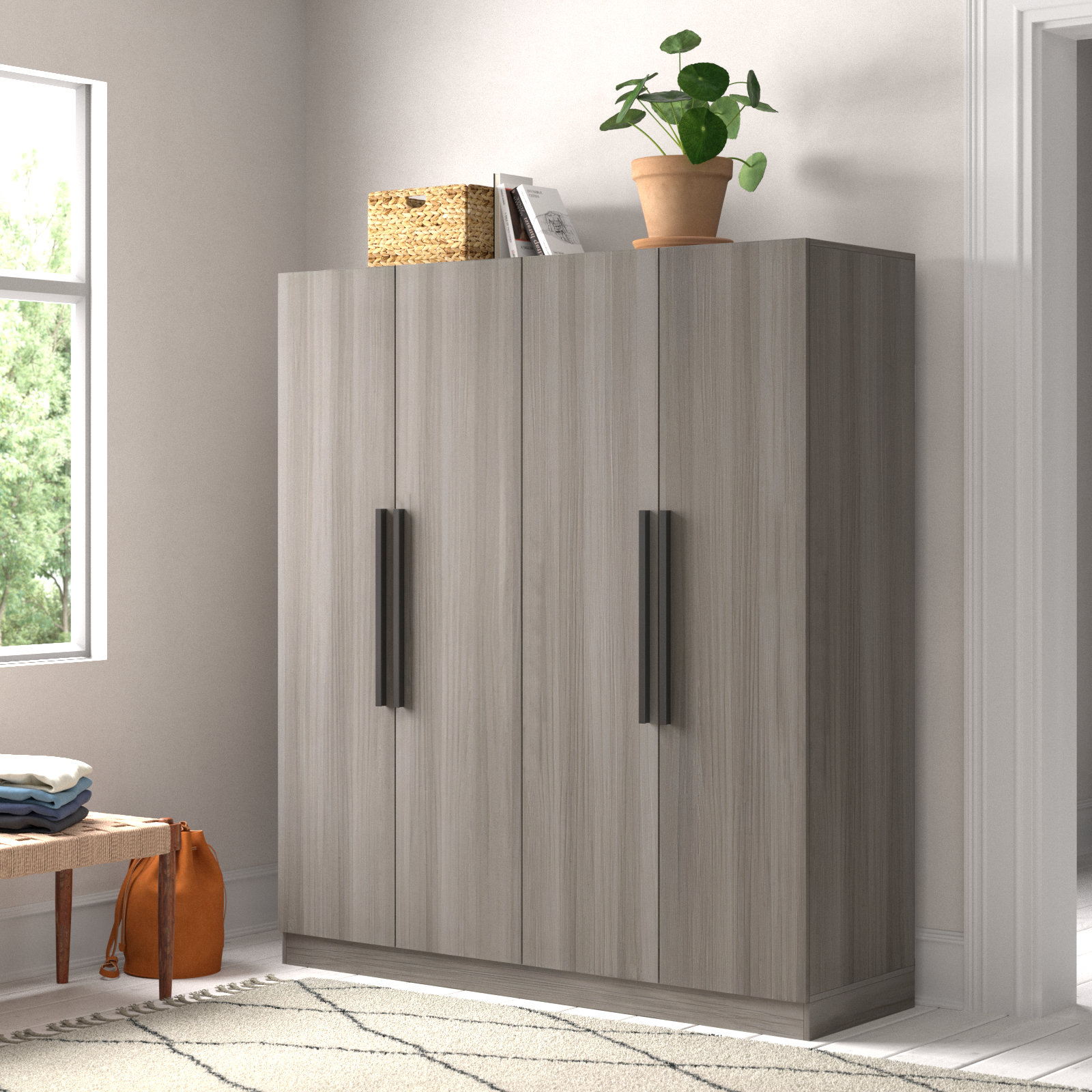 Wade Logan® Brader Armoire & Reviews | Wayfair