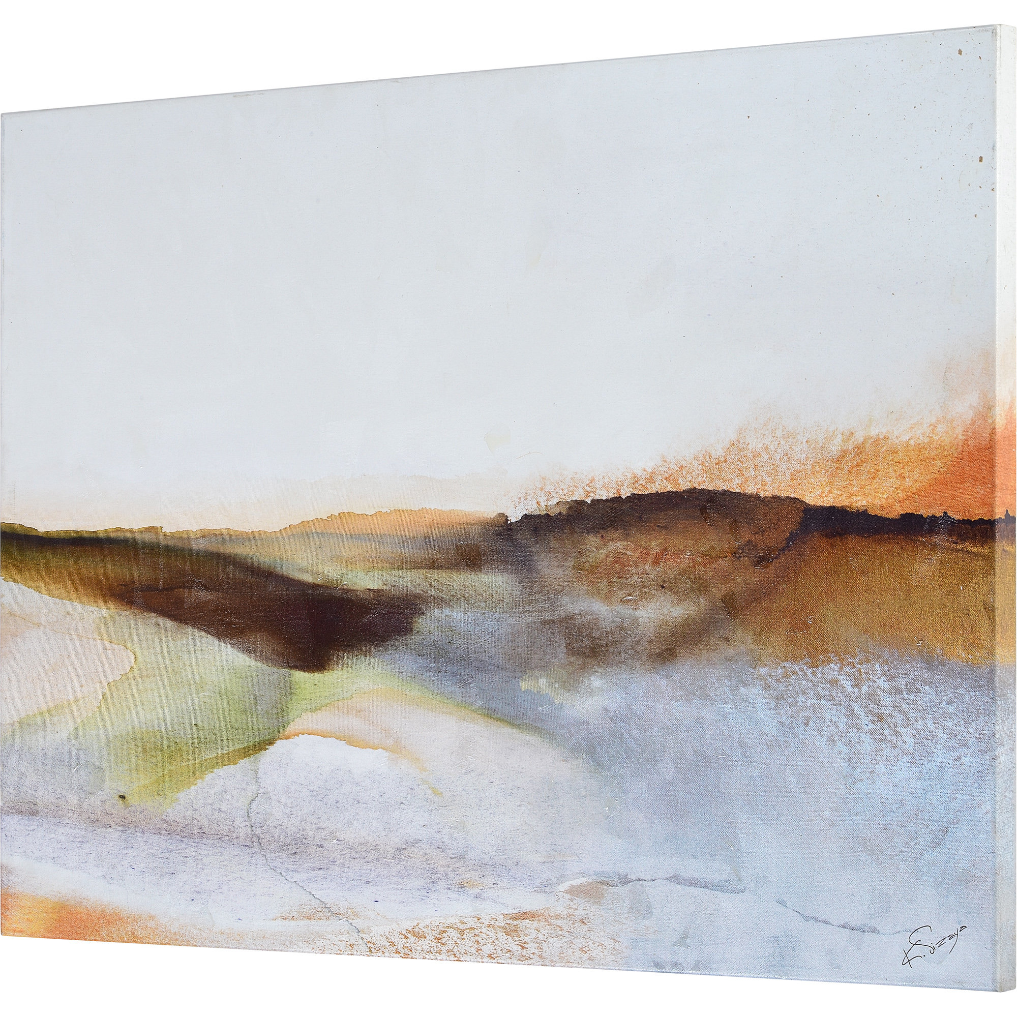 Brayden Studio® Genesis Abstract Contemporary Framed Printed Art | Wayfair