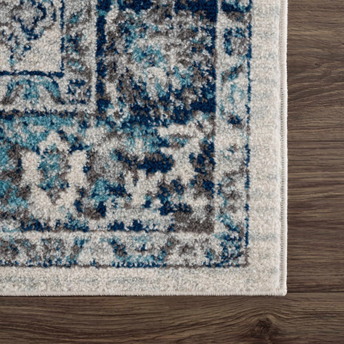 Ophelia & Co. Hyde Performance Blue Rug & Reviews | Wayfair