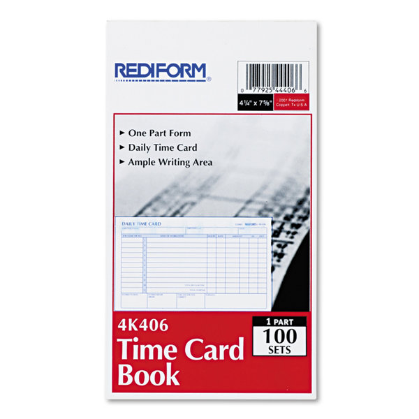 REDIFORM OFFICE PRODUCTS Employee Time Card & Reviews | Wayfair