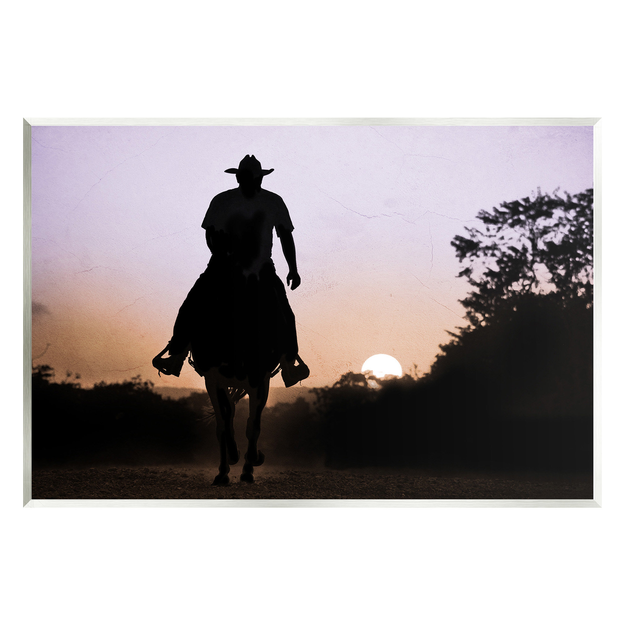 Ebern Designs Cowboy & Setting Sun Wall Plaque Art by Marcus Prime ...