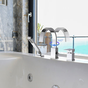 Hskbath Deck Mounted Tub Filler | Wayfair