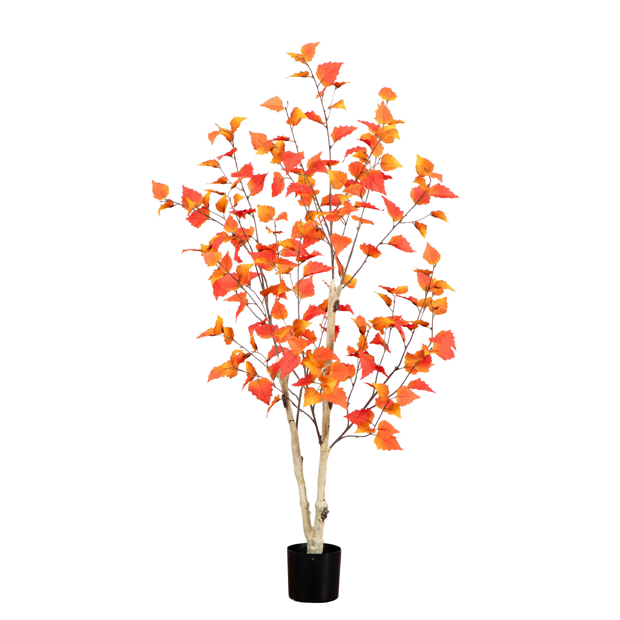 Primrue Autumn Birch Artificial Fall Tree | Wayfair