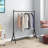 17 Stories Sturdy Industrial Garment Rack With Shoe Storage, Easy ...