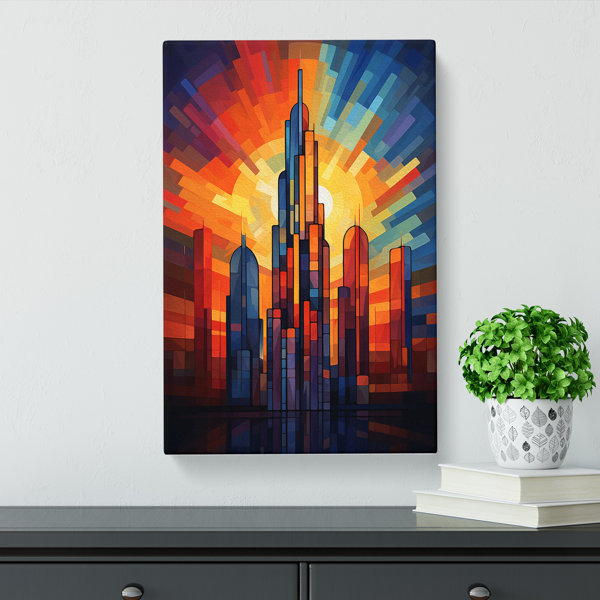 Marlow Home Co. Skyscraper Cubism - No Frame Print | Wayfair.co.uk