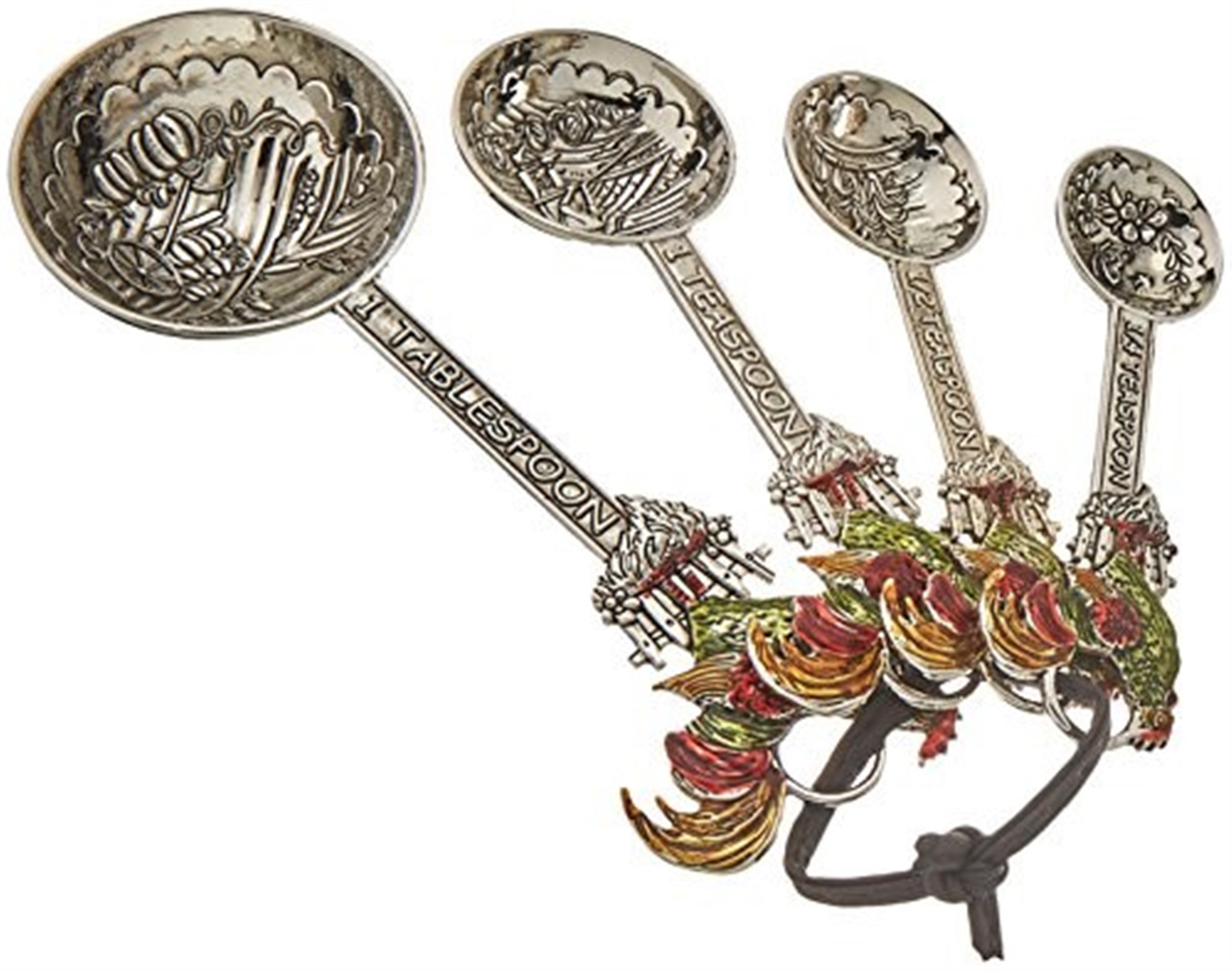 Ganz (ER32712) Measuring 4 Piece Set, Rooster Measuring Spoons | Wayfair