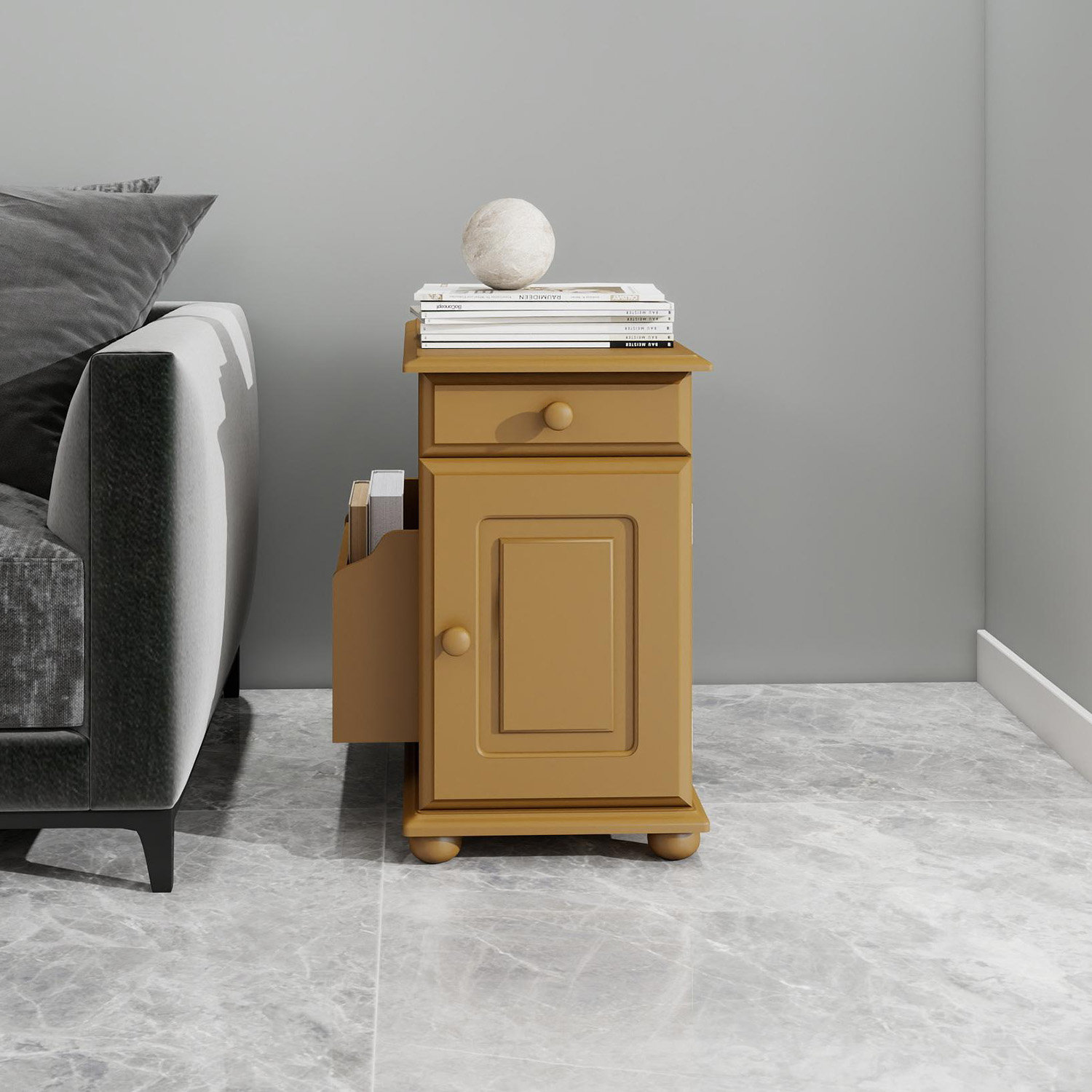 17 Stories Vintage Flip Side Table With Usb Port, A Multi-purpose ...