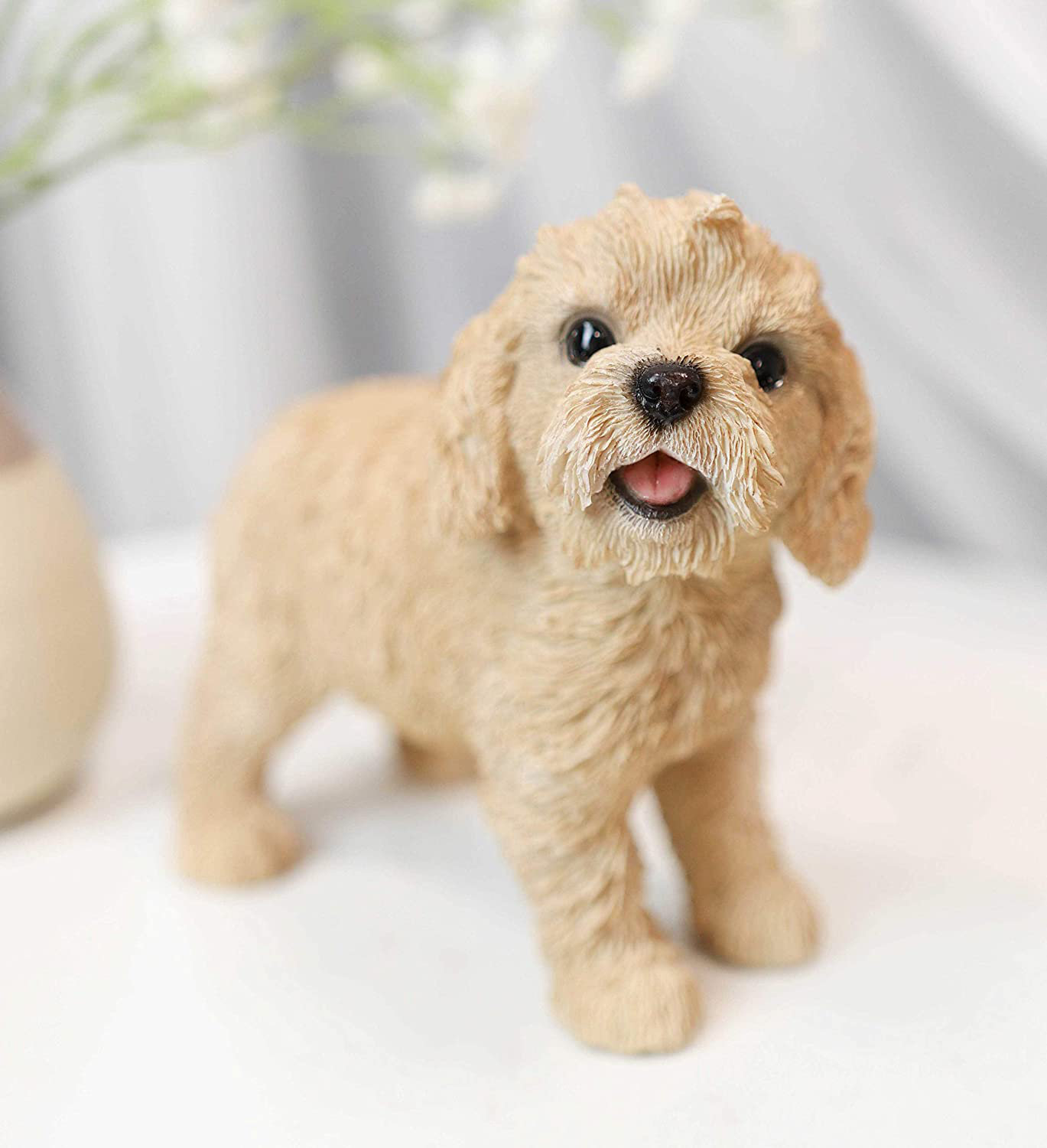 Red Barrel Studio 0 Realistic Adorable Labradoodle Puppy Figurine ...
