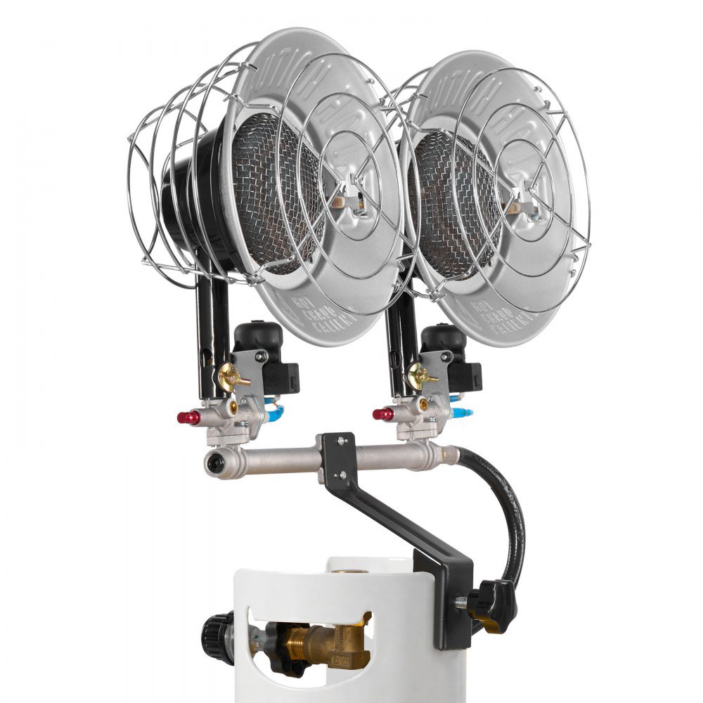 VEVOR Propane Tank Top Heater, 30000 BTU Rapid Heating 180-Degree ...