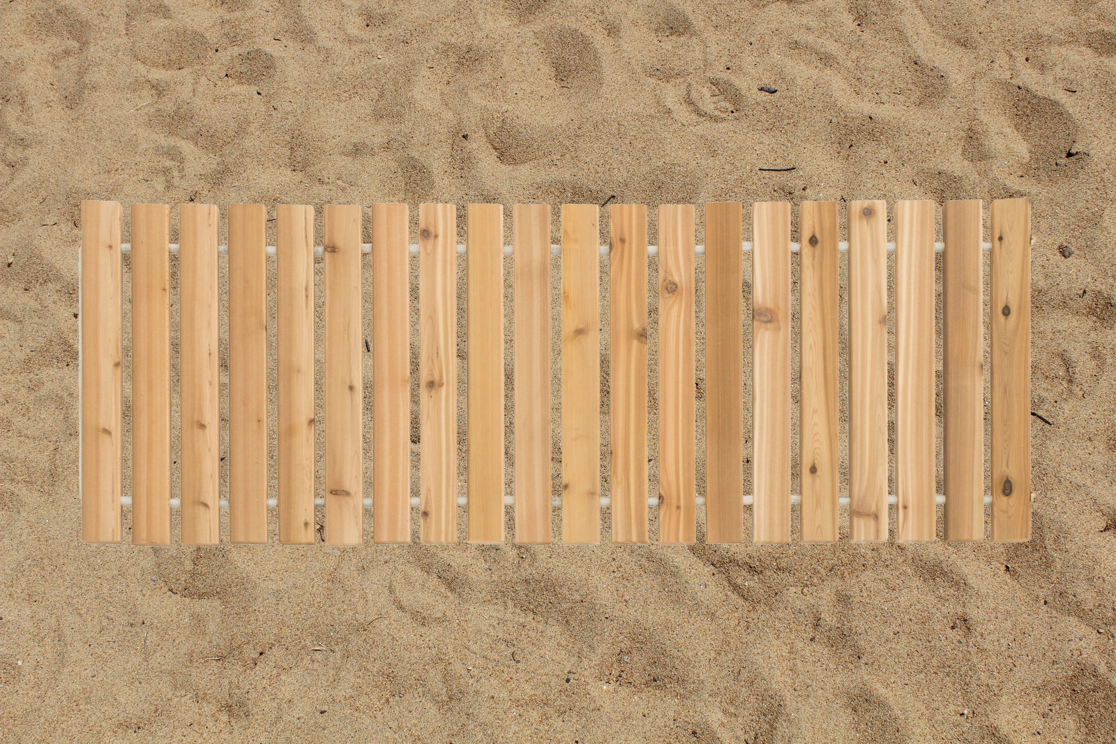 Kunkle Holdings LLC 2'' X 9'' Red Cedar Roll-Up Walkway | Wayfair