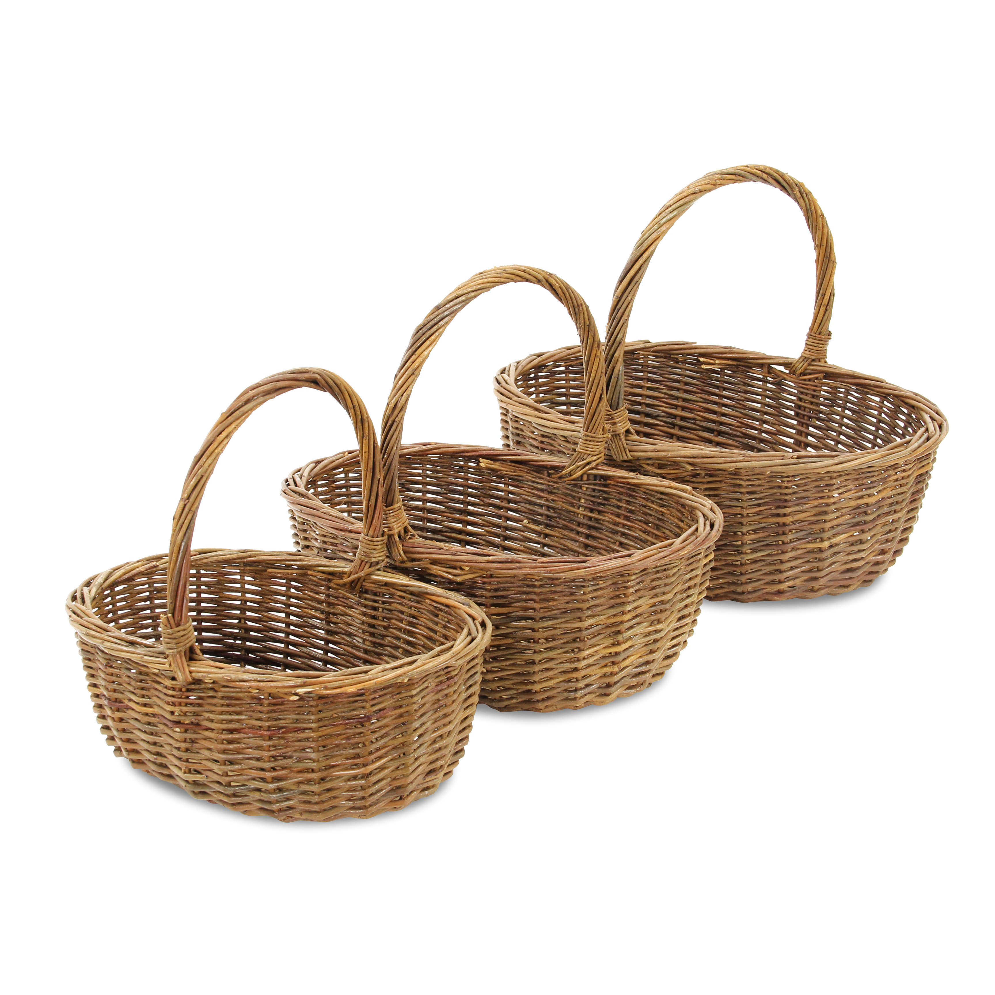 Bay Isle Home™ 3 Piece Wicker Basket Set | Wayfair