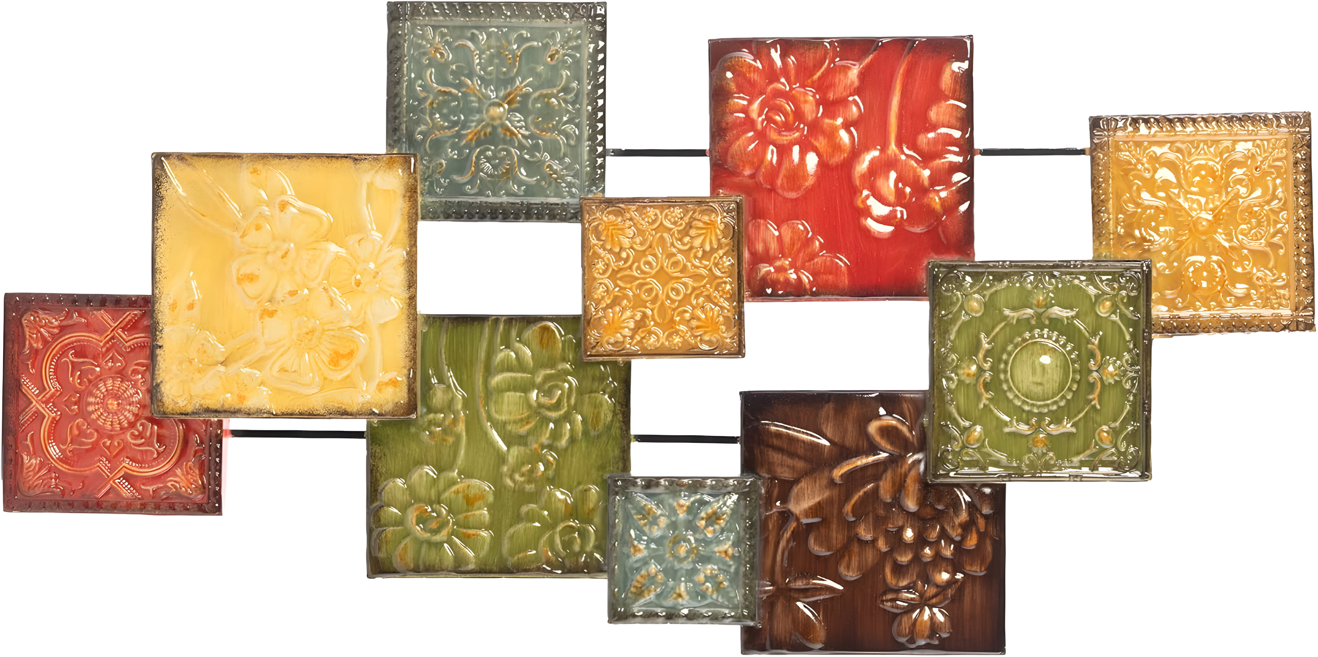 Everly Quinn Modern Bijou Wall Sculpture - Large Contemporary Art Piece ...