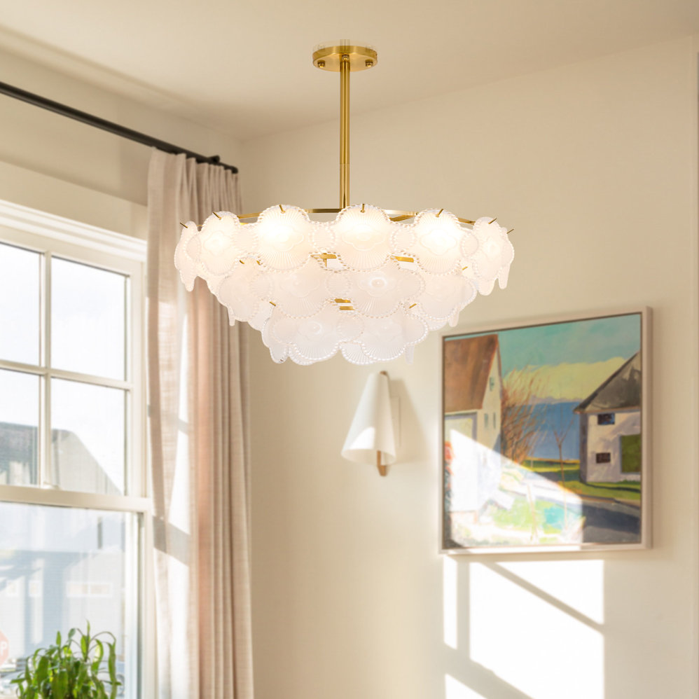 Mercer41 23-Inch Modern Minimalist Adjustable Lighting Fixture, Crystal ...