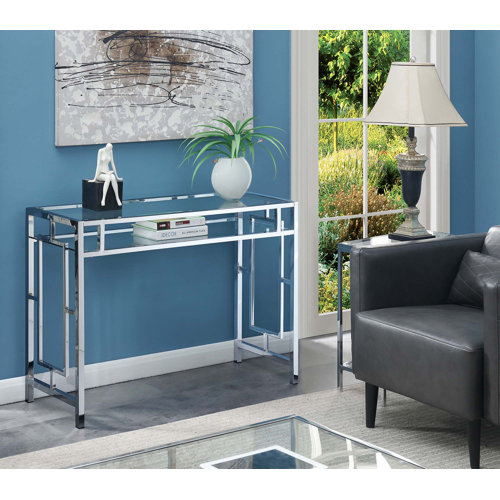 Mercer41 Graeme Glass Desk & Reviews | Wayfair