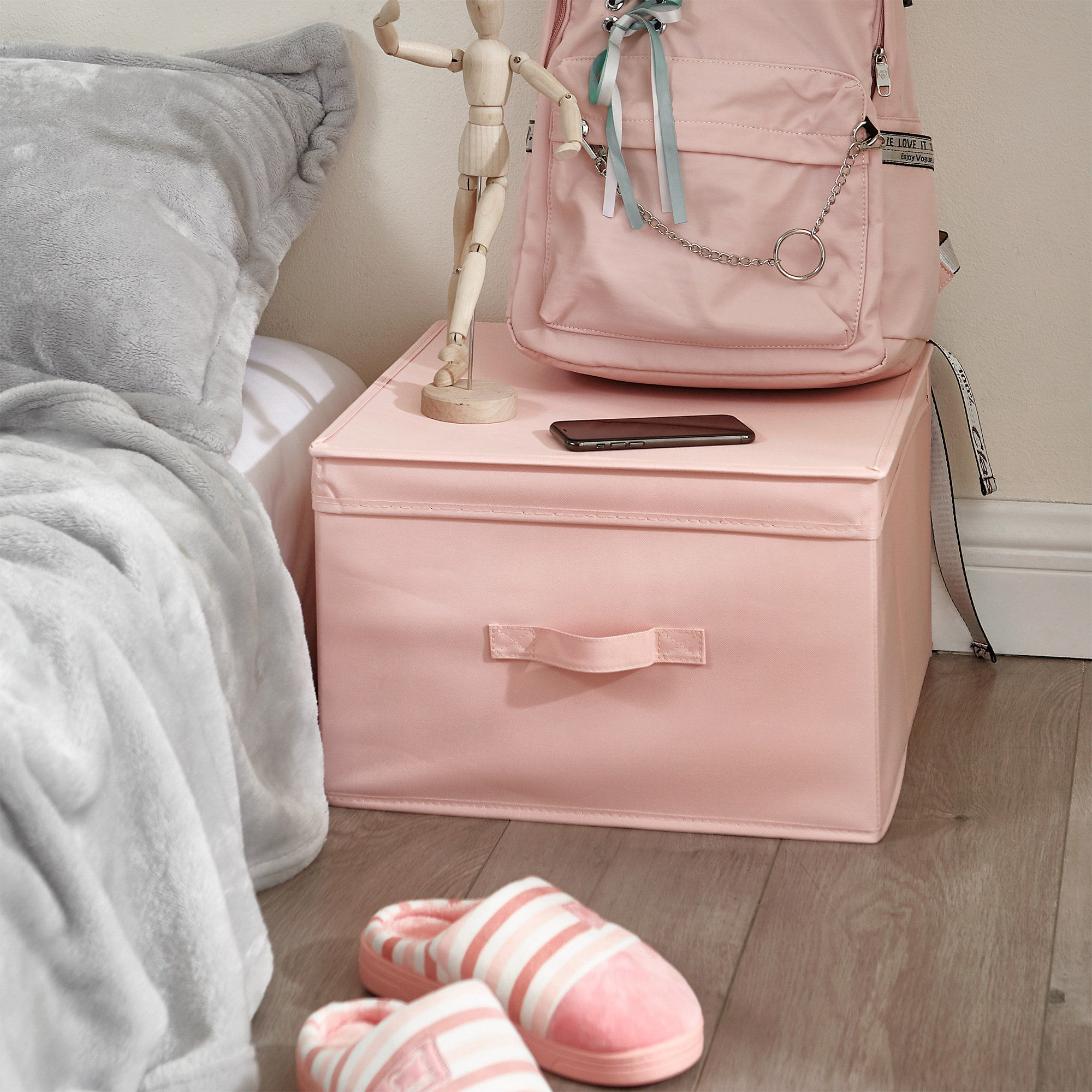 DormCo Jumbo Storage Box - TUSK® College Storage - Rose Quartz ...