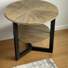 17 Stories 2 - Piece Solid Wood Living Room Table Set & Reviews | Wayfair