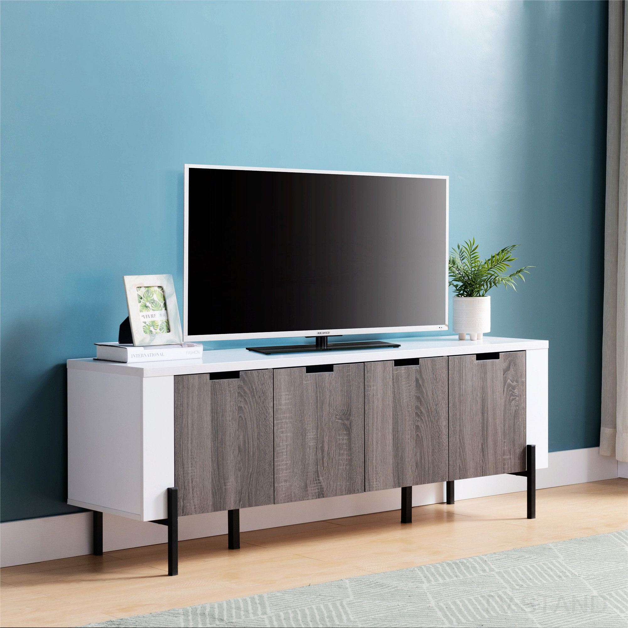 Ebern Designs Bamel 60.01'' W Storage Credenza | Wayfair