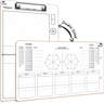 Scribbledo Volleyball Dry Erase Board For Coaches 15x9 Inch Volleyball ...
