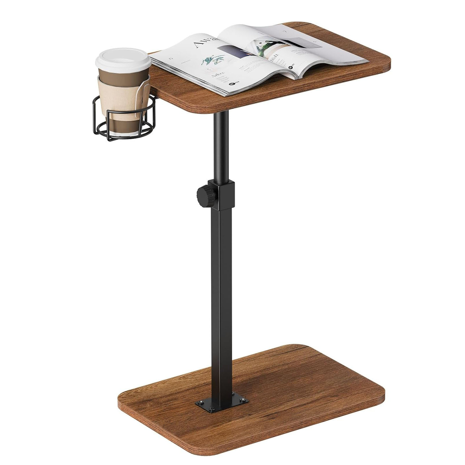 George Oliver Sofa Tray Table 360°Rotatable, Sofa Arm Side Table for ...