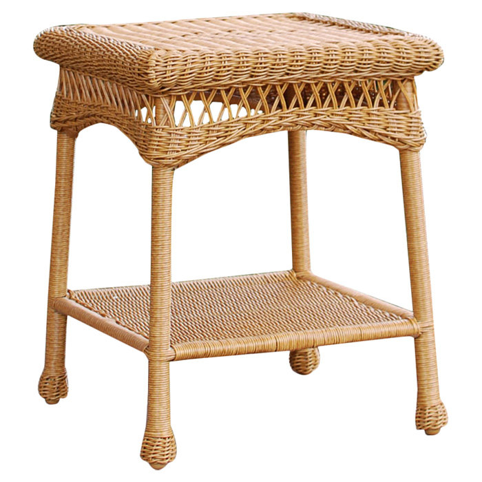 Tortuga Outdoor Portside Wicker Side Table & Reviews | Wayfair