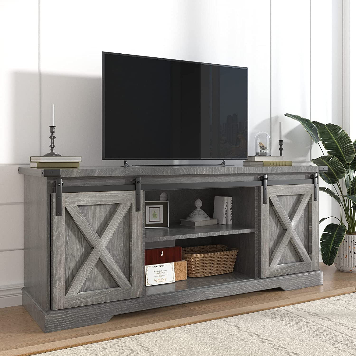 Gracie Oaks Ravindr TV Stand for TVs up to 65" & Reviews - Wayfair Canada