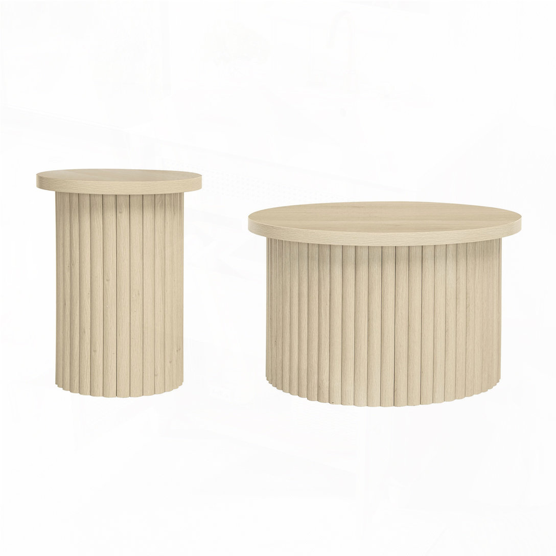 Latitude Run® Round Coffee Table Set | Wayfair