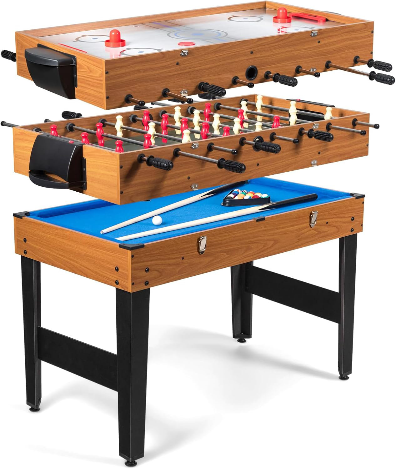 ATC CABINETS 3-in-1 Multi Game Table, 48 Inch Combination Game Tables ...