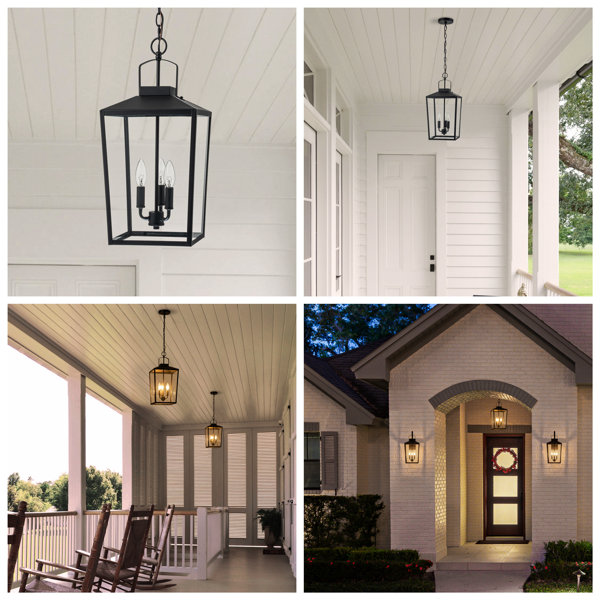 Gracie Oaks Syndal 3 - Light Outdoor Hanging Lantern & Reviews | Wayfair