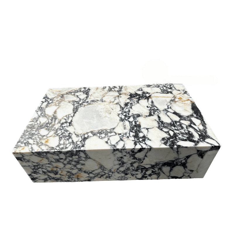 BETACH Genuine Marble Block Coffee Table - Calacatta Gold Marble | Wayfair