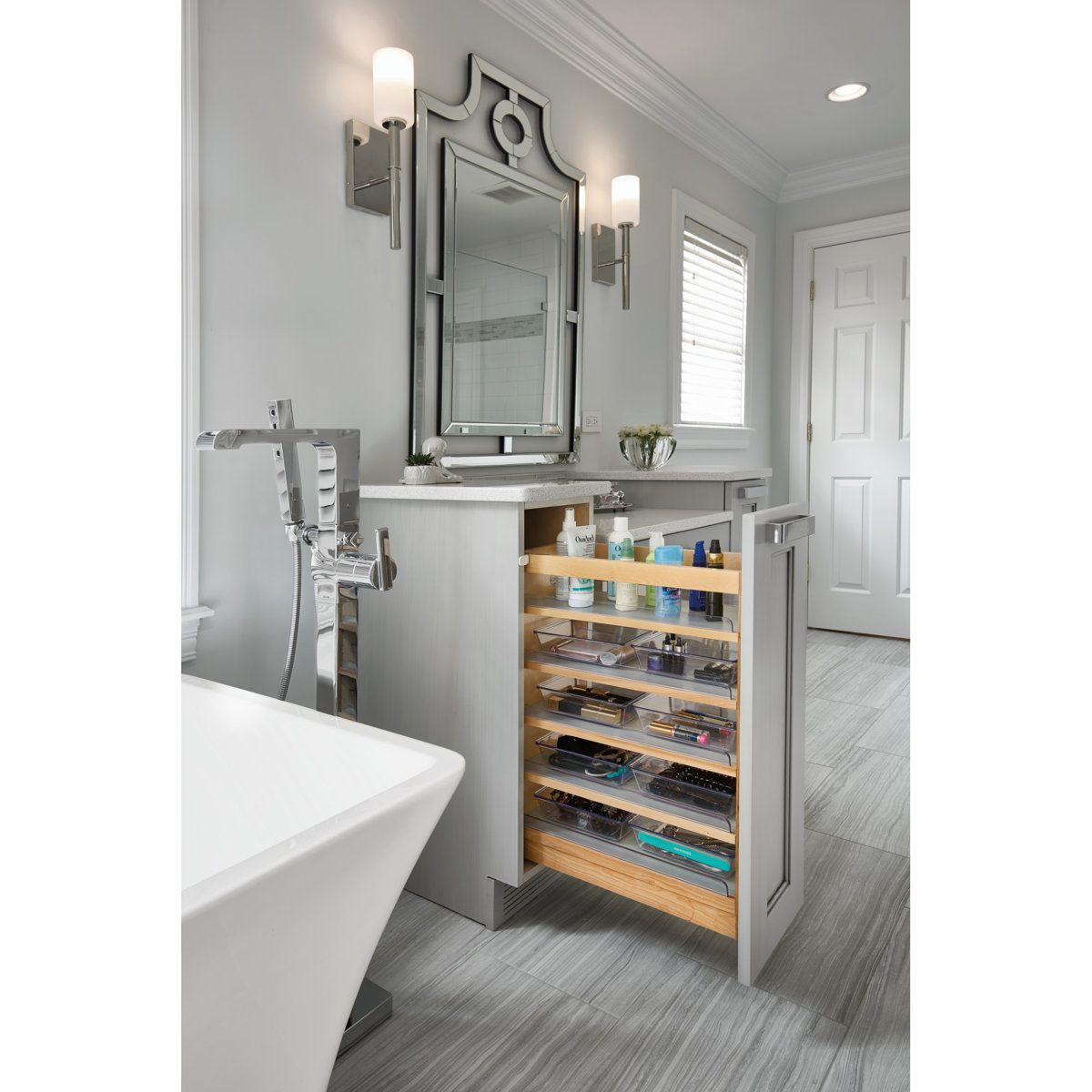 Rev-A-Shelf Wood Pull Out Vanity Organizer with Soft Close | Wayfair