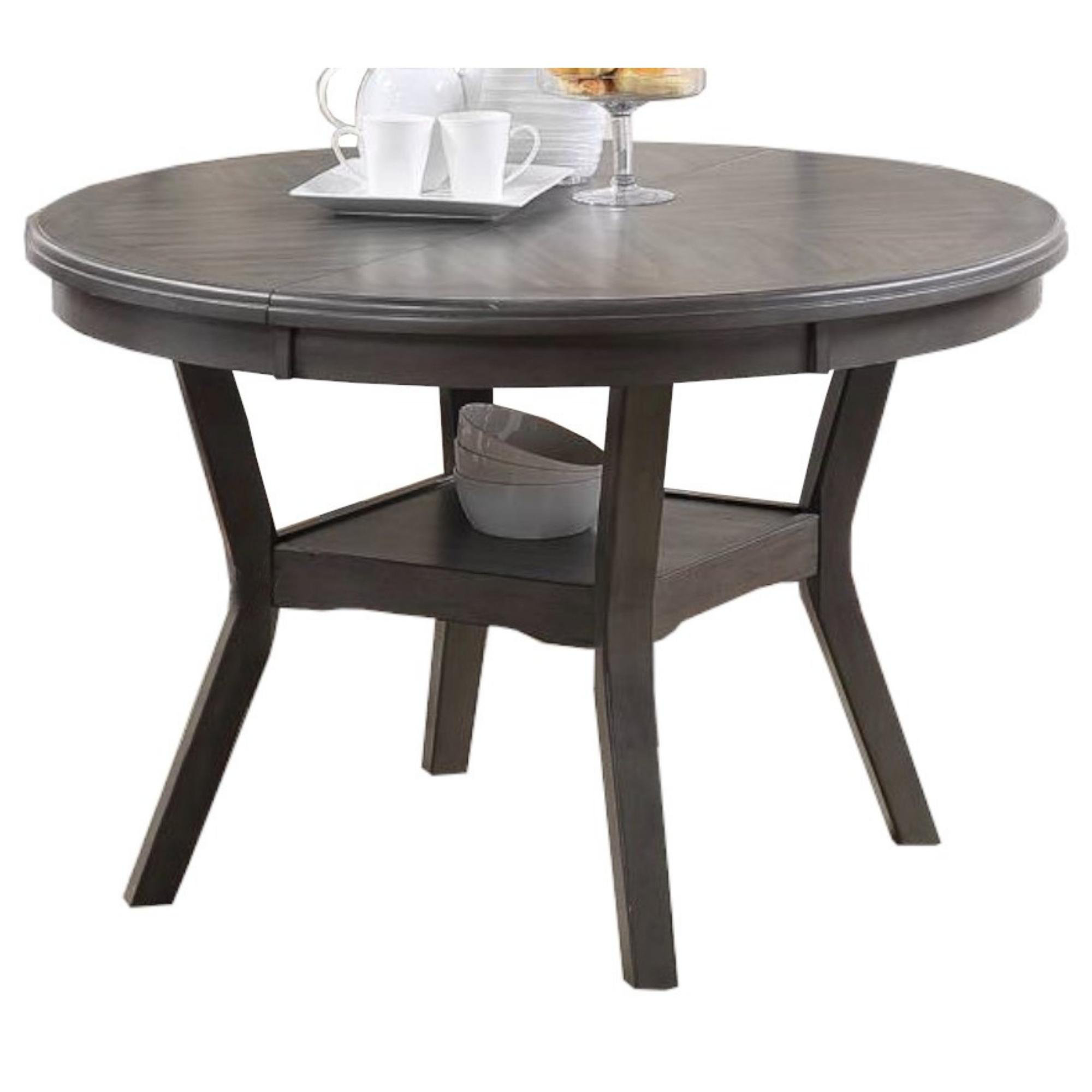 Darby Home Co Furniture Gray Oak Rubber wood MDF Round Table | Wayfair