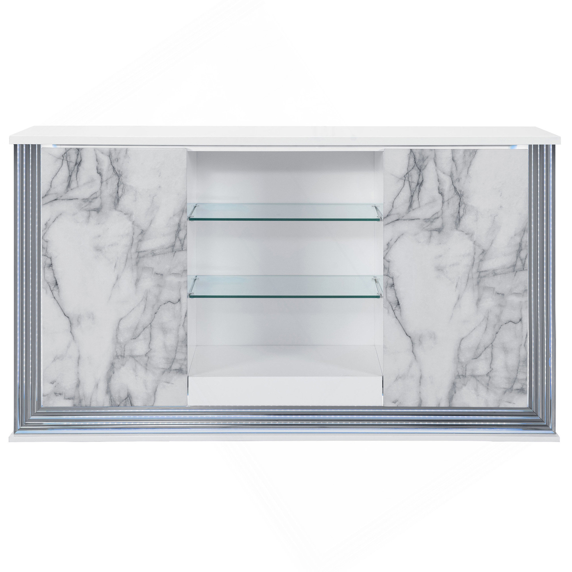 Wrought Studio™ MOON WHITE MARBLE BUFFET | Wayfair