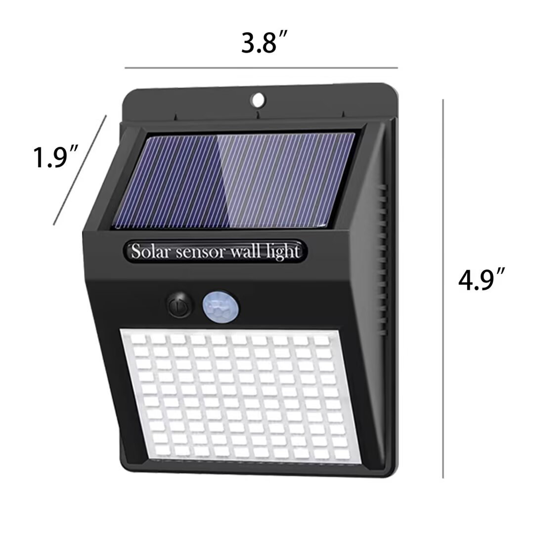 Aptoco Black 16 - Head LED Solar Powered Dusk to Dawn Outdoor Security ...