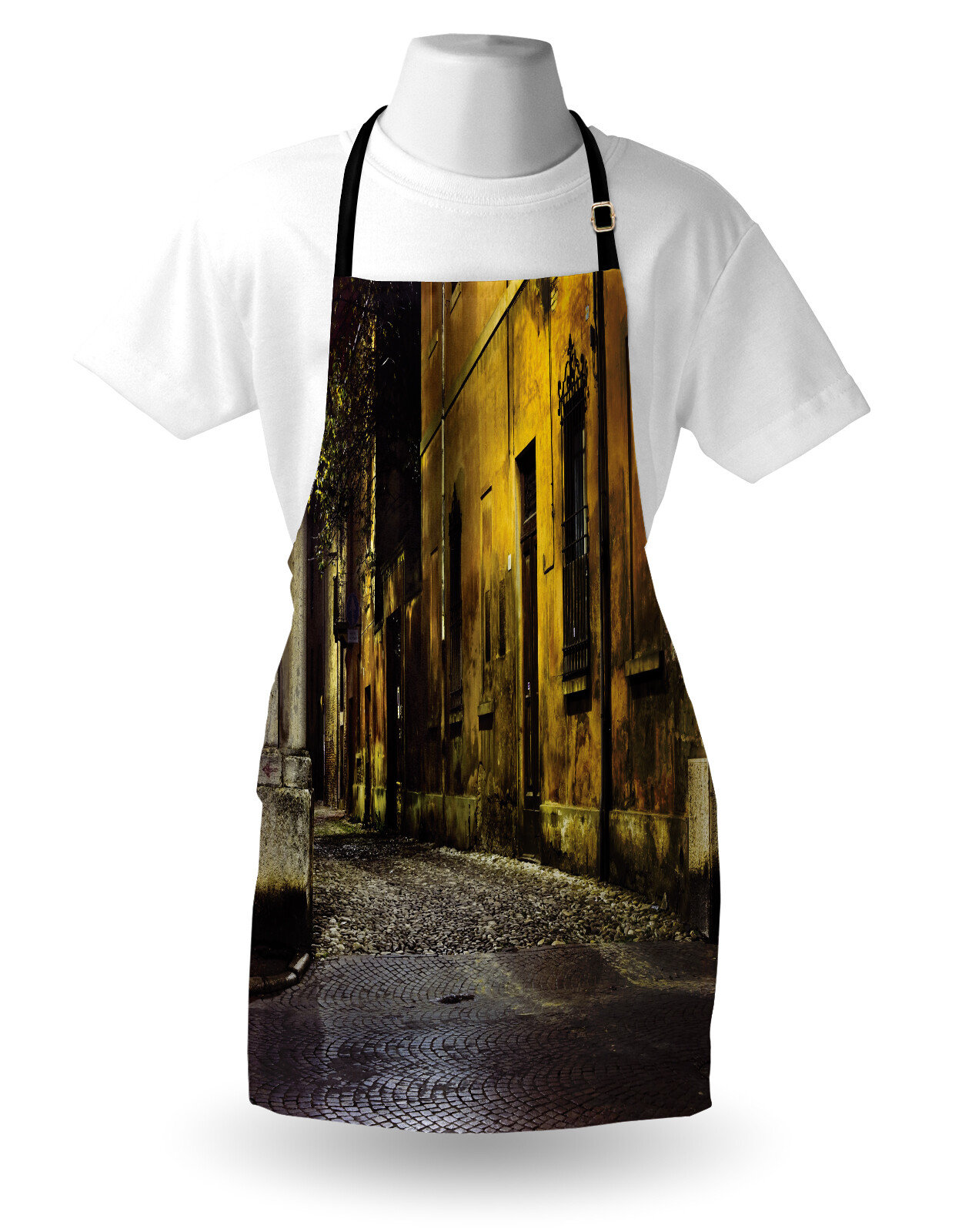 East Urban Home Street Apron Unisex, Dark City Old Avenues, Adult Size ...