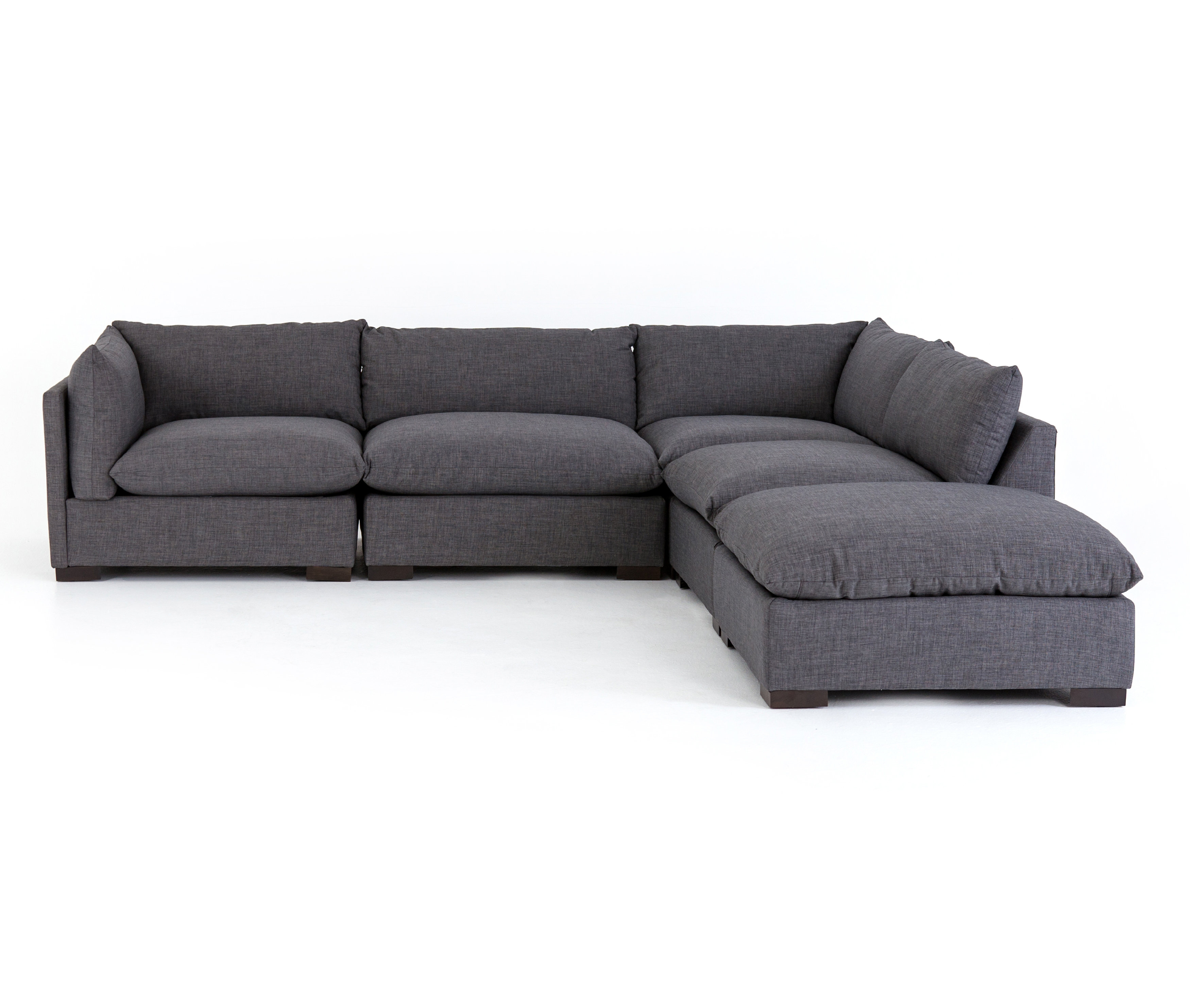 Joss & Main Zuri 4PC Laf Sectioncal W/Ottoman - Wayfair Canada