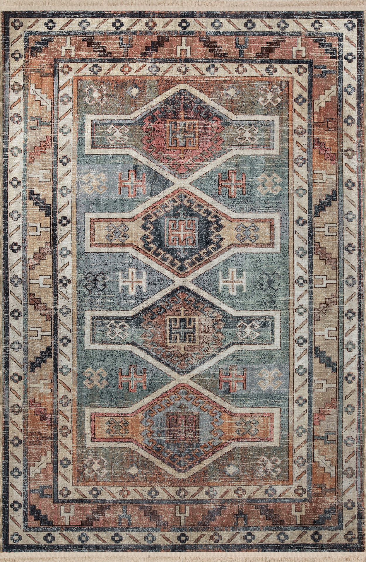 Bloomsbury Market Multi-Colored Traditional Motif Ethnic Patterned ...