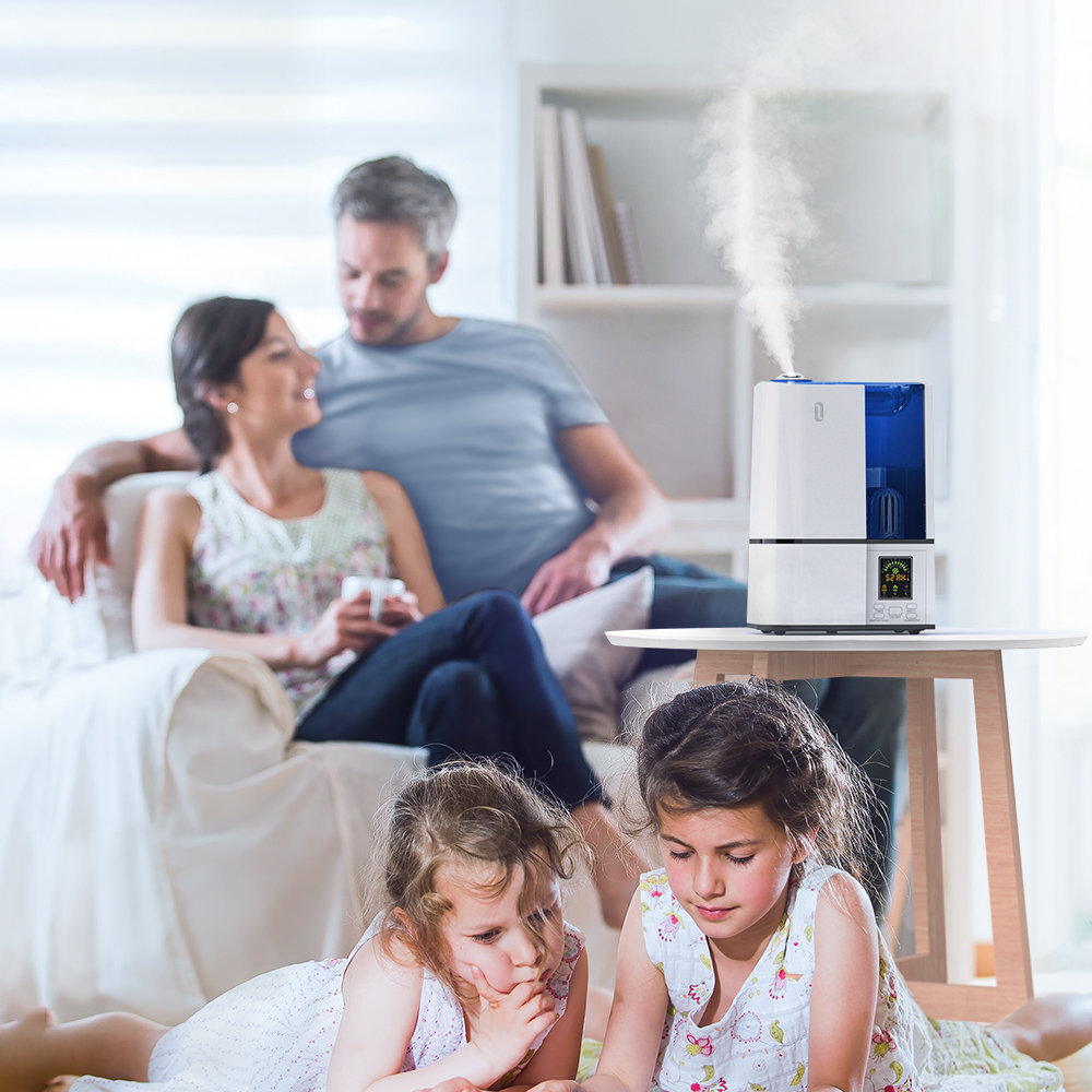 Paris-rhône 1.06 Gallons Cool Mist Ultrasonic Tabletop Humidifier with ...